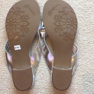 Brighton | Shoes | Brand New Brighton Nell Sandals Silver | Poshmark